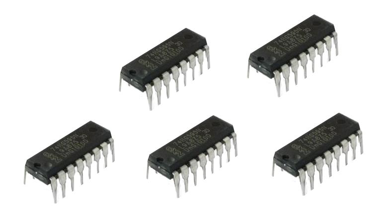 74HC595 8-bit serial input, serial or parallel output shift register DIP16 - 5 pieces - Opencircuit
