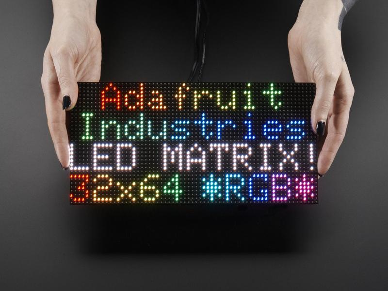 Adafruit Matriz LED RGB 64x32 - paso de 4 mm - Opencircuit