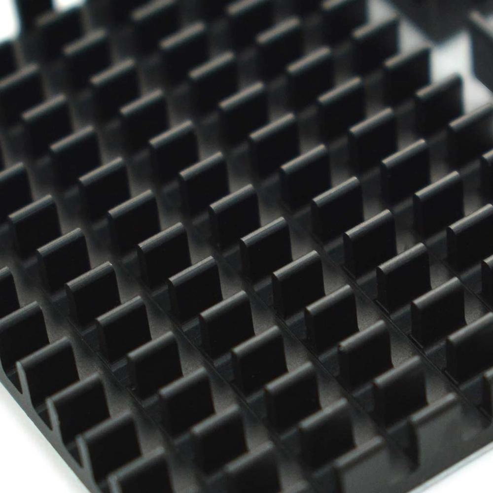 Black Aluminum Heatsink Kit for Raspberry Pi 4B - Opencircuit