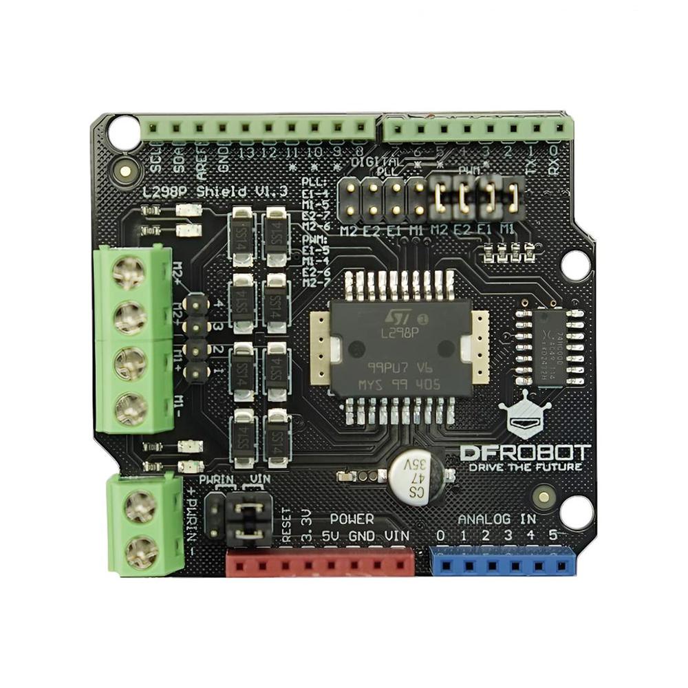 DFRobot Shield de motor de CC de 2 x 2 A para Arduino - Opencircuit