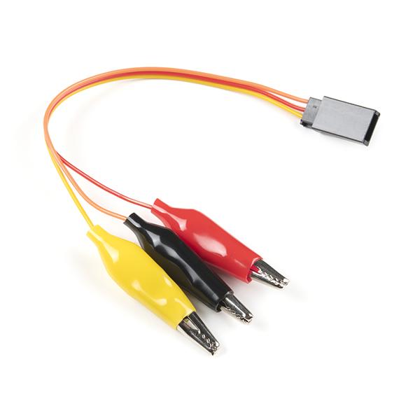 Sparkfun Servo to Alligator Clip Cable - Shrouded - Opencircuit