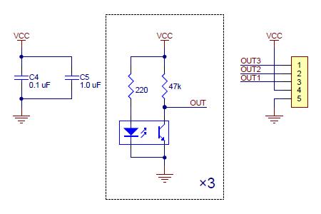 Pololu Serie di sensori di riflettanza QTR-3A - Opencircuit
