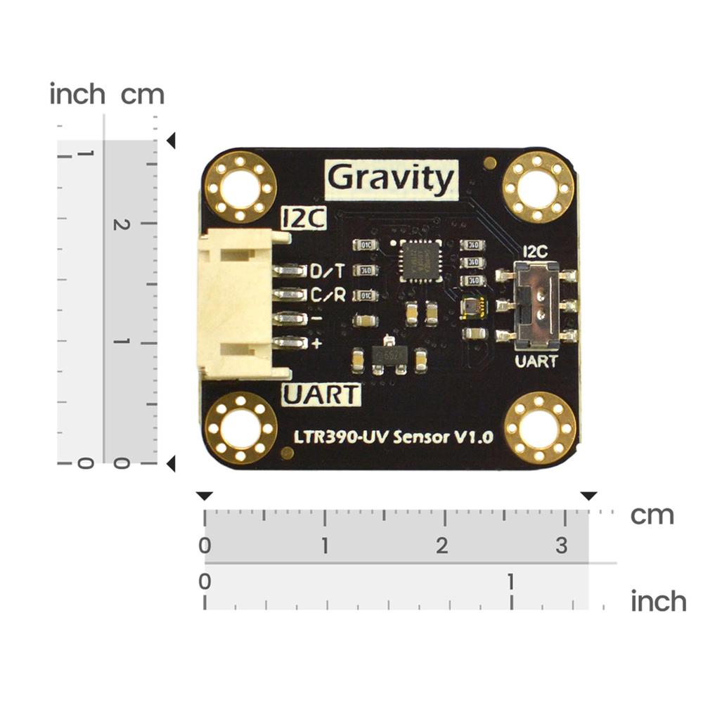 Gravedad: Sensor de luz ultravioleta LTR390 (280 nm-430 nm, UVA, UVB) - Opencircuit