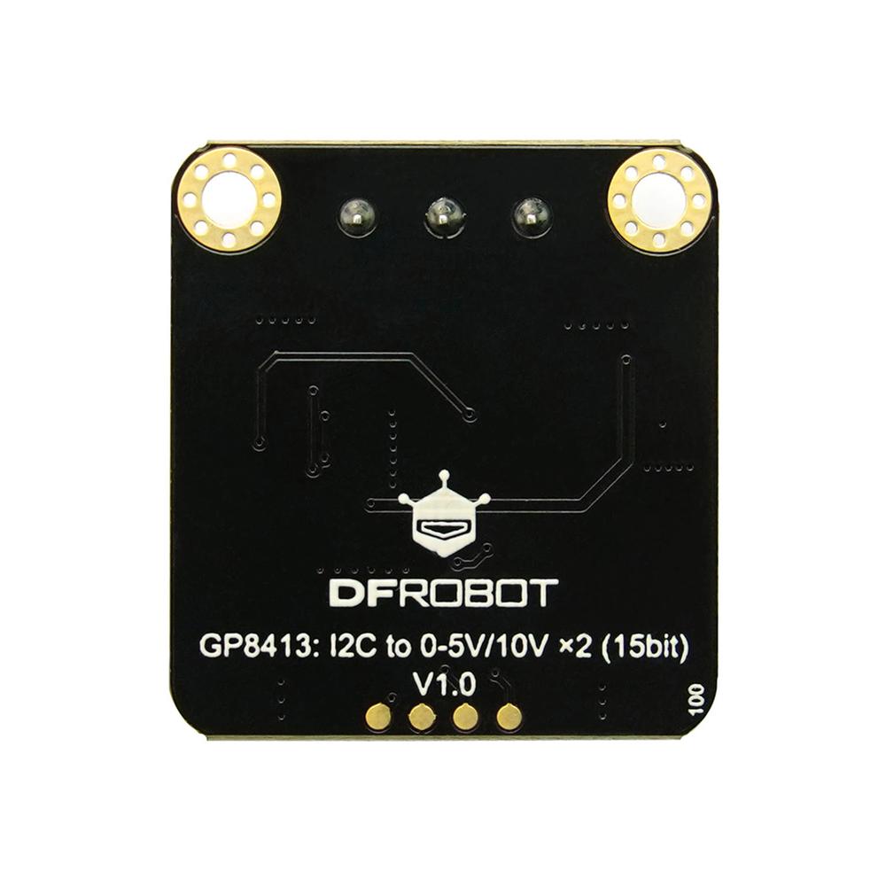 DFRobot Gravity: GP8413 2-Channel 15-bit I2C to 0-5V/10V DAC Module ...