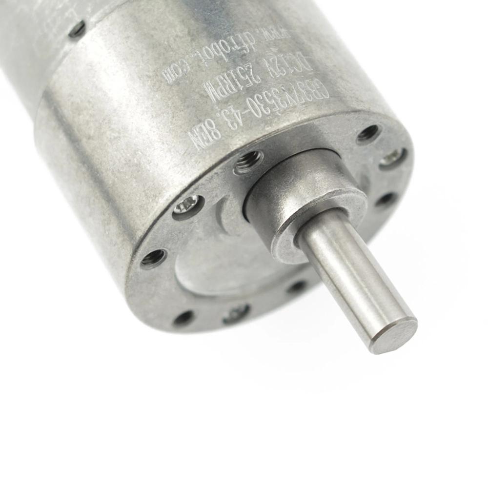 DFRobot Gear Motor with Encoder GB37Y3530-12V-251R, 43.8:1 Metal ...