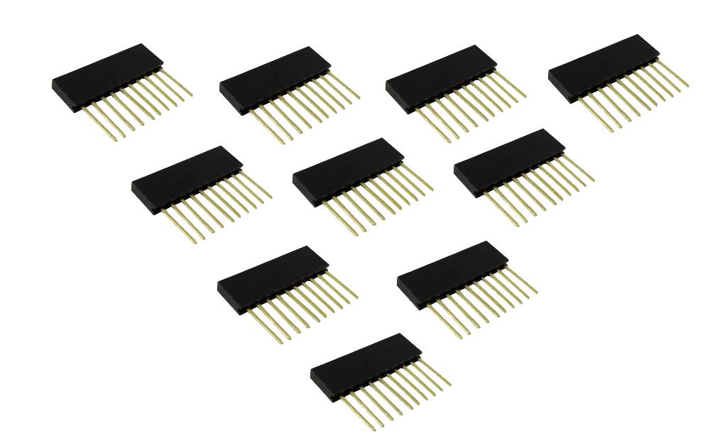 Female header stackable 10 pin - 10 stuks - Opencircuit