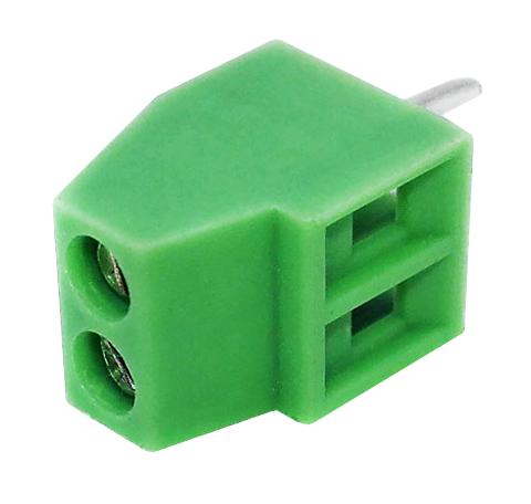 Opencircuit Print terminal blocks 2 pole green - 2.54mm pitch - 5 pieces