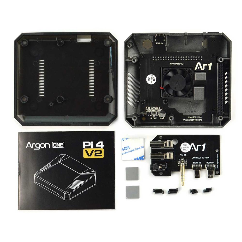DFRobot Boîtier en aluminium Argon ONE V2 Raspberry Pi 4 - Opencircuit