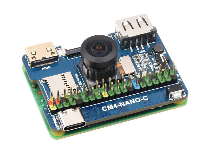 Waveshare Nano Base Board (C) for Raspberry Pi Compute Module 4, Same ...