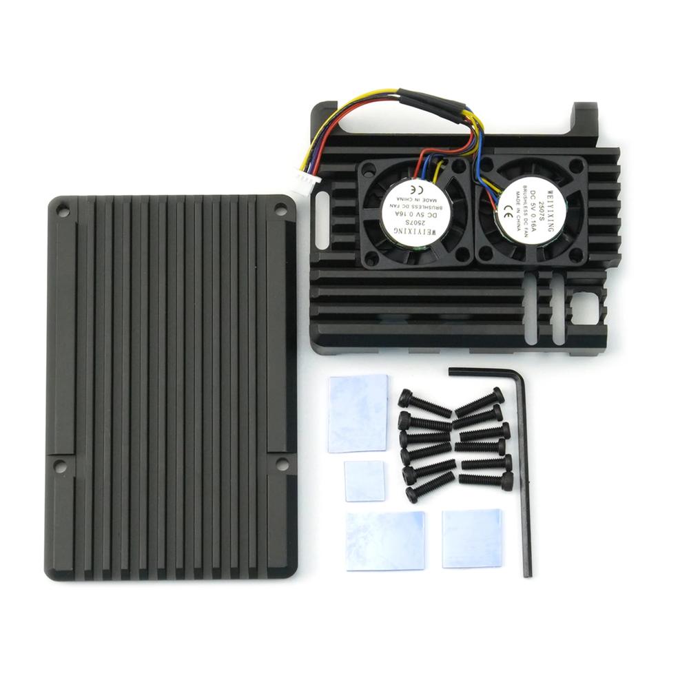 DFRobot Dual Fans Metal Case for Raspberry Pi 5 Single Board Computer ...