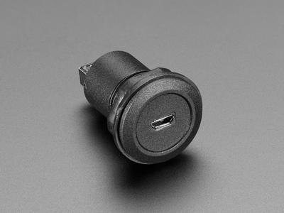 Adafruit Adaptateur rond pour montage sur panneau, prise micro USB B ...