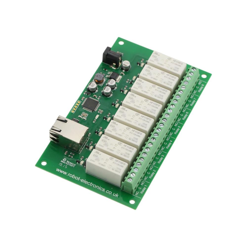 DFRobot Módulo de relé ETH008-B - 8 relés - 16A por saída - Opencircuit