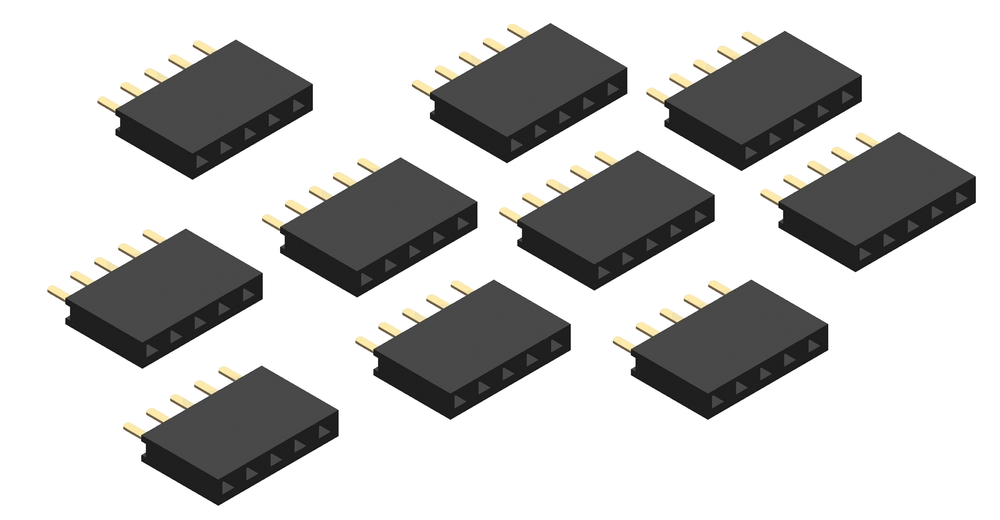 Naaraspuolinen 5 Nastainen 2 54 Mm 10 Kpl Opencircuit
