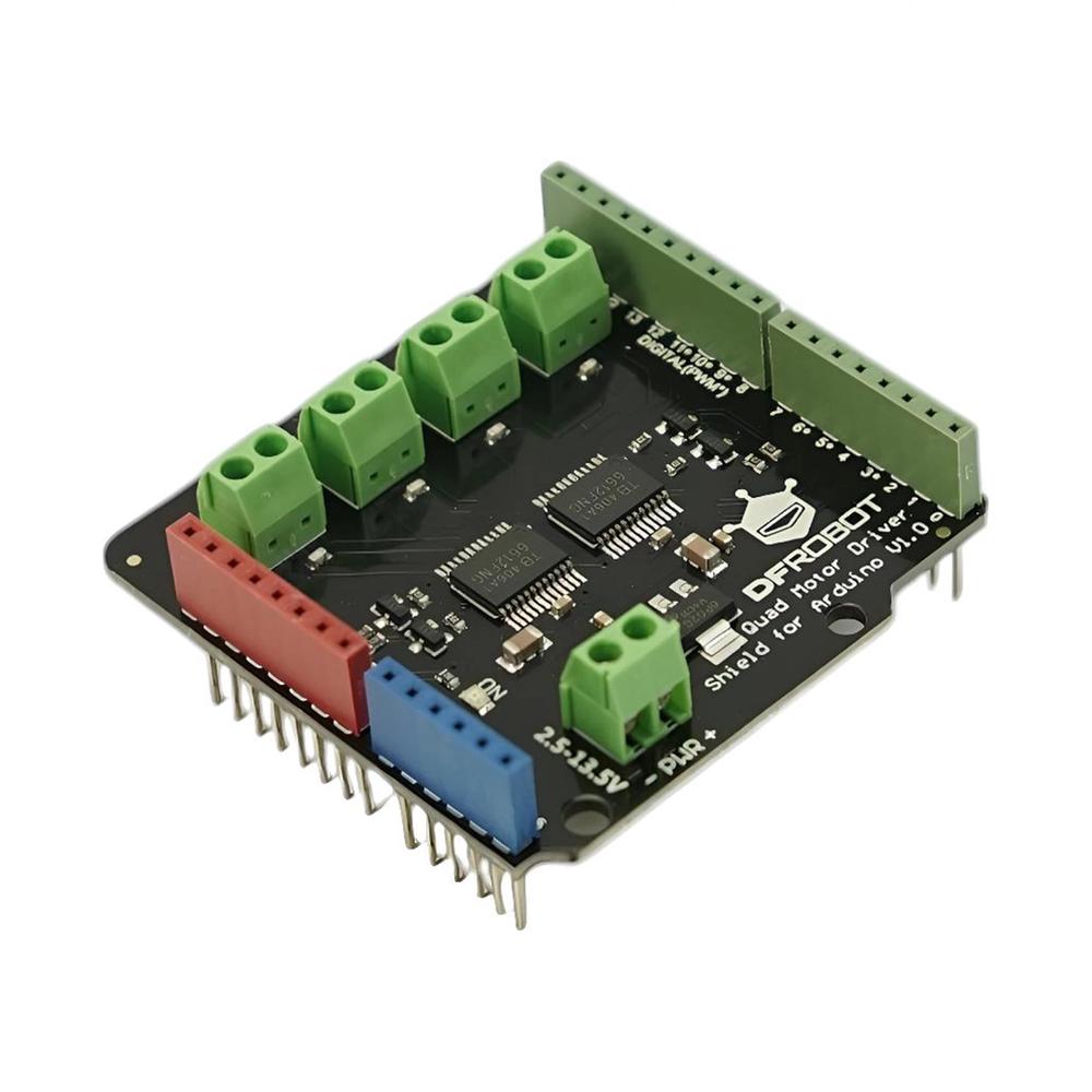 DFRobot Shield de controlador de motor de CC cuádruple para Arduino ...
