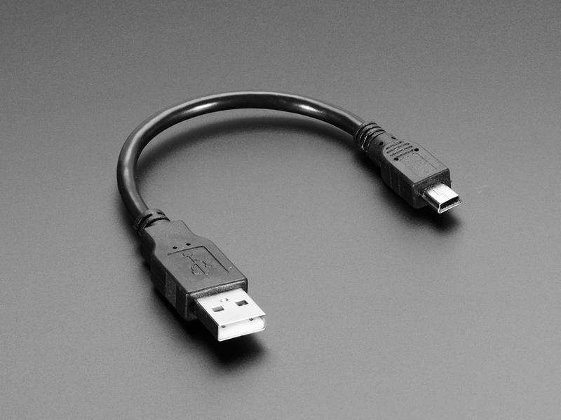 Adafruit Cable USB - 6" A/MiniB - Opencircuit