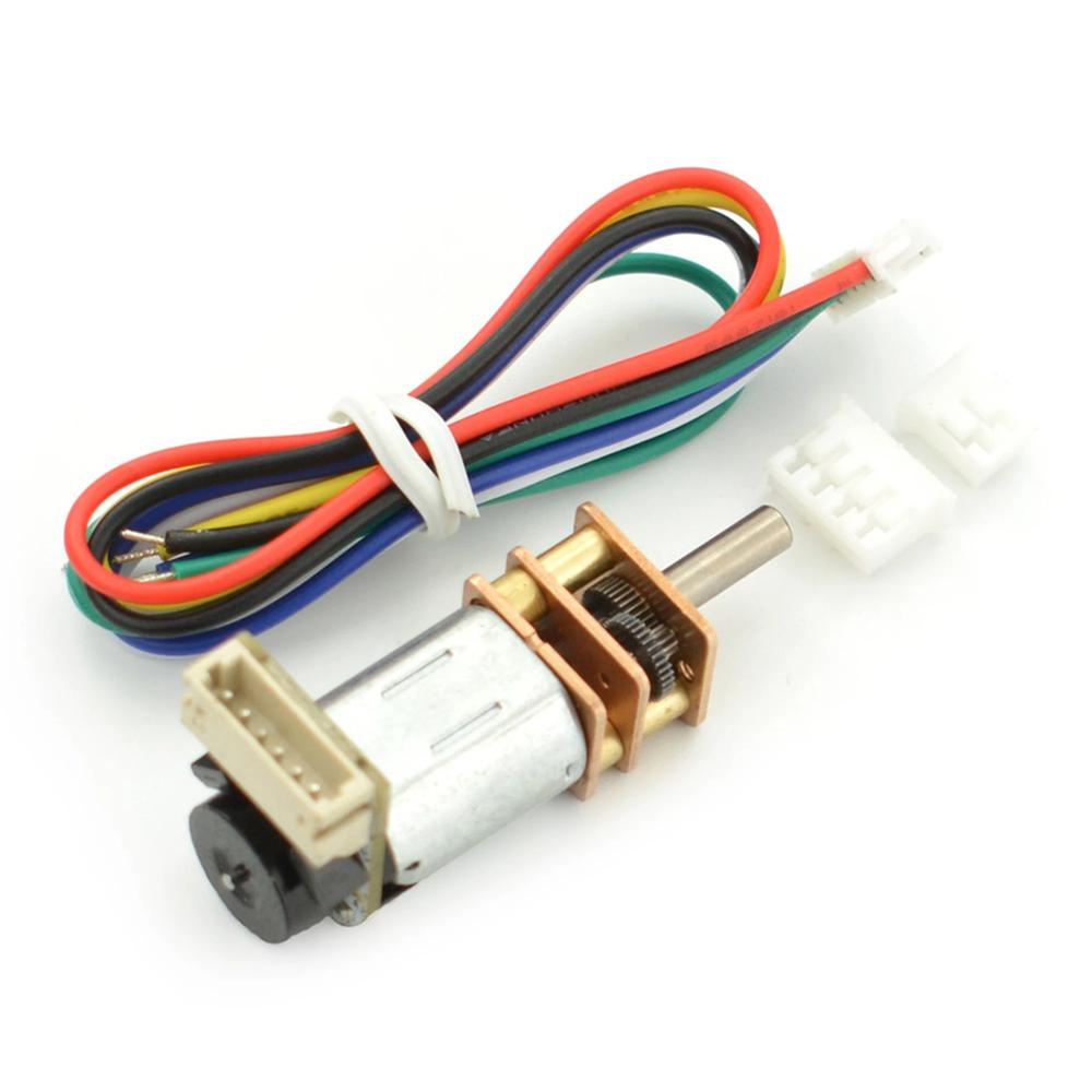 DFRobot Motorreductor metálico micro con codificador - 6 V 75 RPM 210:1 ...