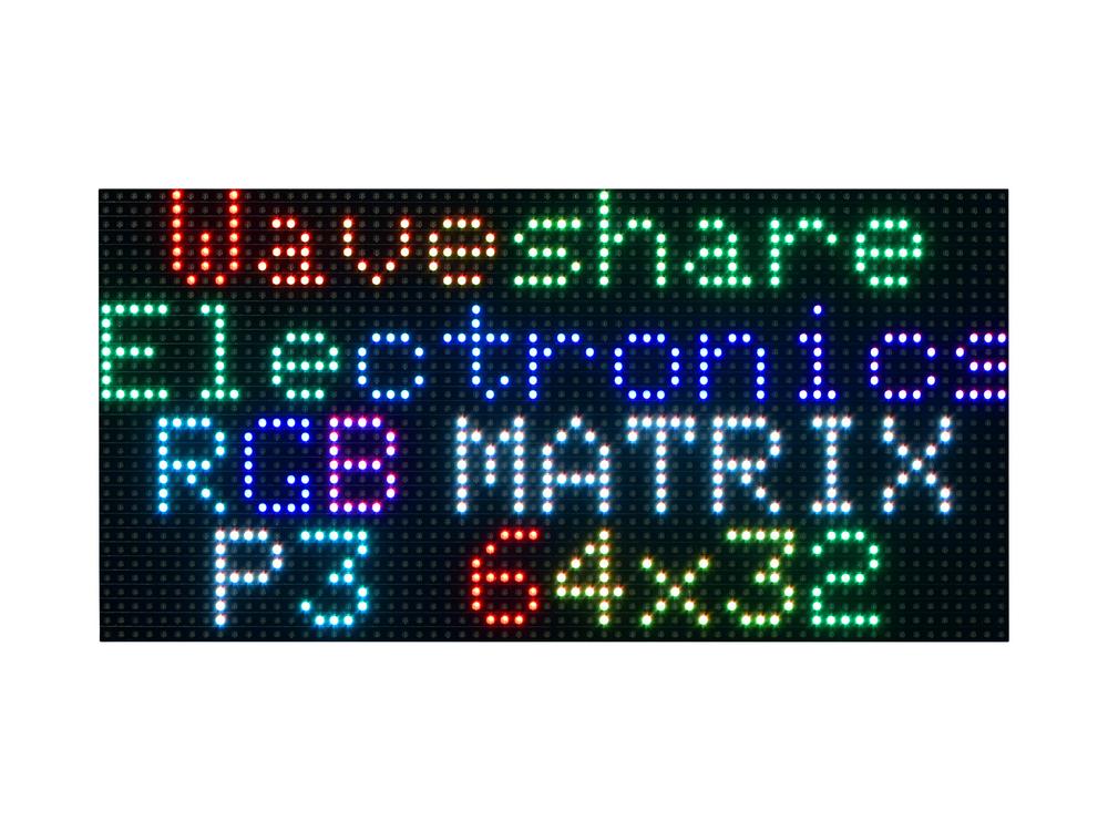 Waveshare RGB Full-Color LED Matrix Paneel, 3mm Pitch, 64×32 Pixels ...