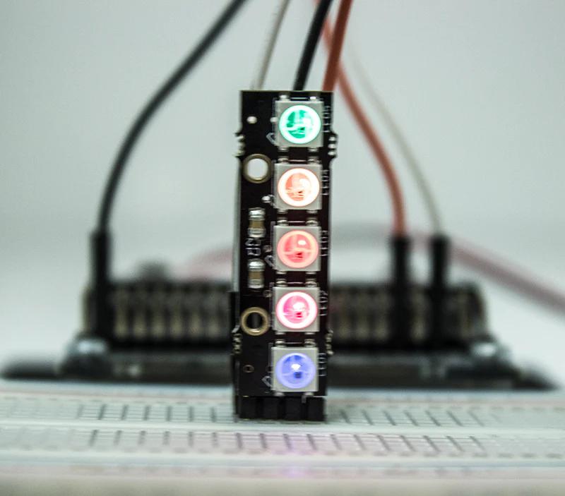 Kitronik ZIP Stick - 5 ZIP LEDs - Opencircuit