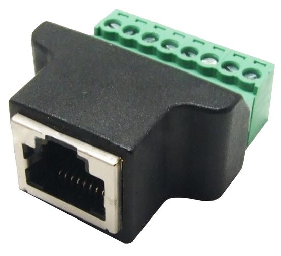 Adaptador RJ45 Ethernet hembra a bloque de terminales - Opencircuit