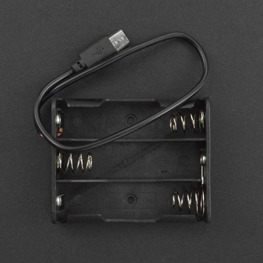 DFRobot Support de piles - 3 piles AA avec interface MicroUSB - Opencircuit