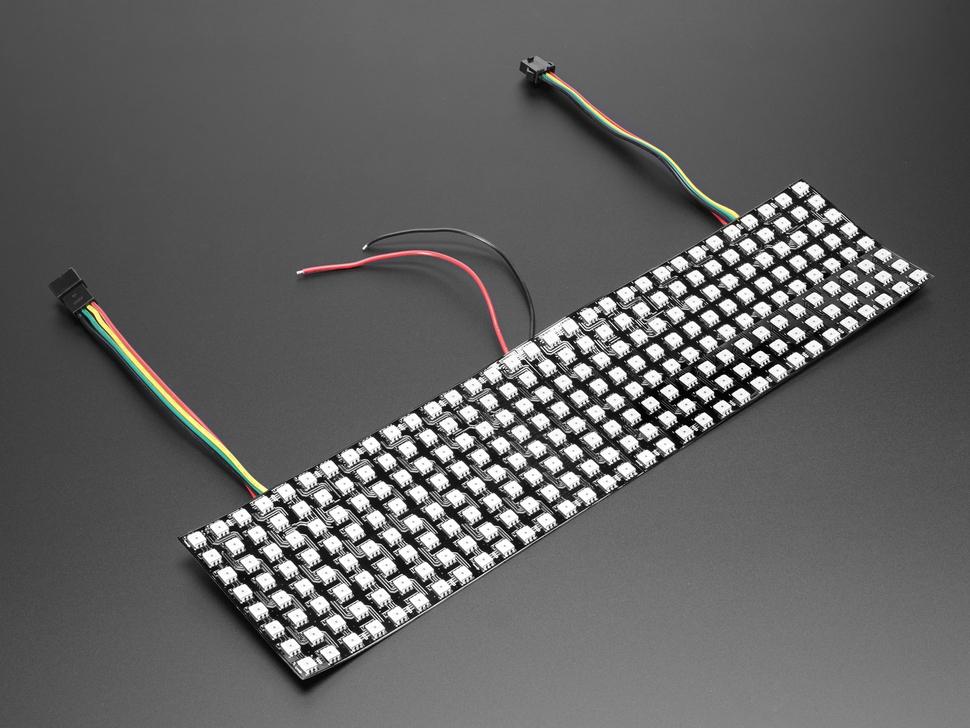 Flexible Adafruit DotStar Matrix 8x32 - 256 RGB LED Pixels - Opencircuit