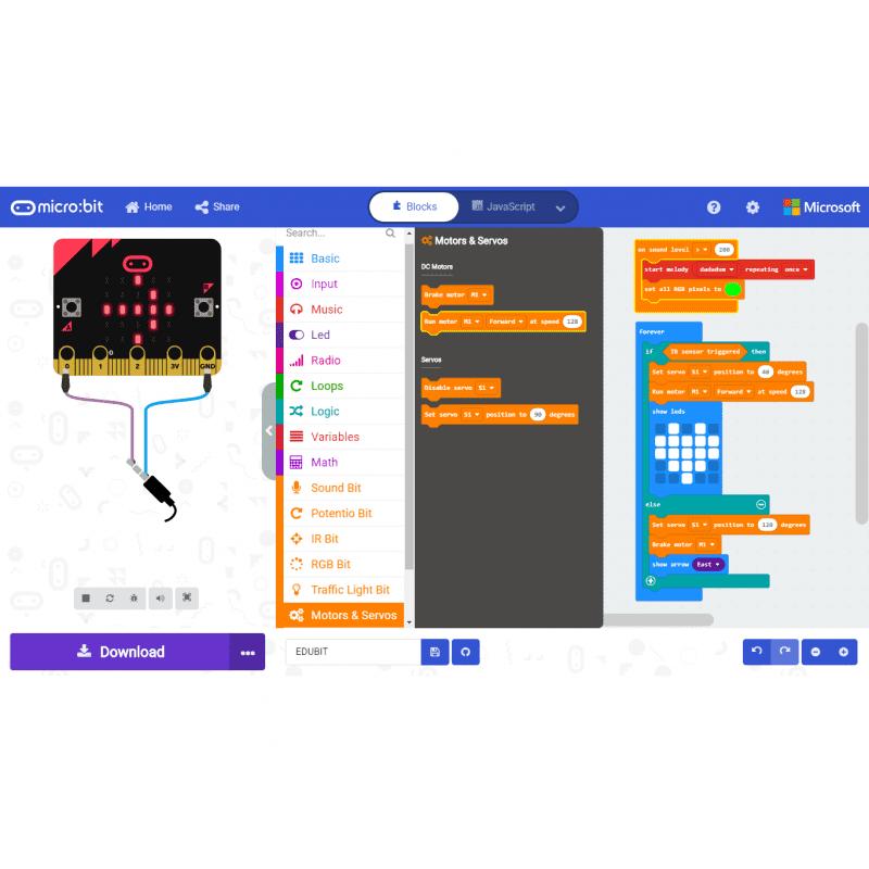 EDU:BIT avec Micro:bit V2 inclus - Opencircuit