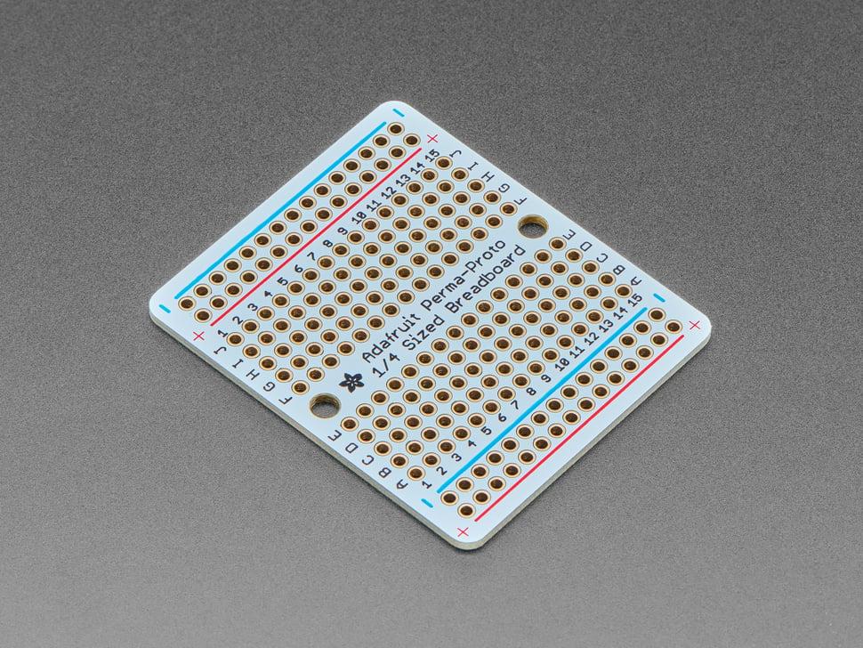 Adafruit Perma-Proto Kwart-formaat breadboard PCB - Enkel - Opencircuit