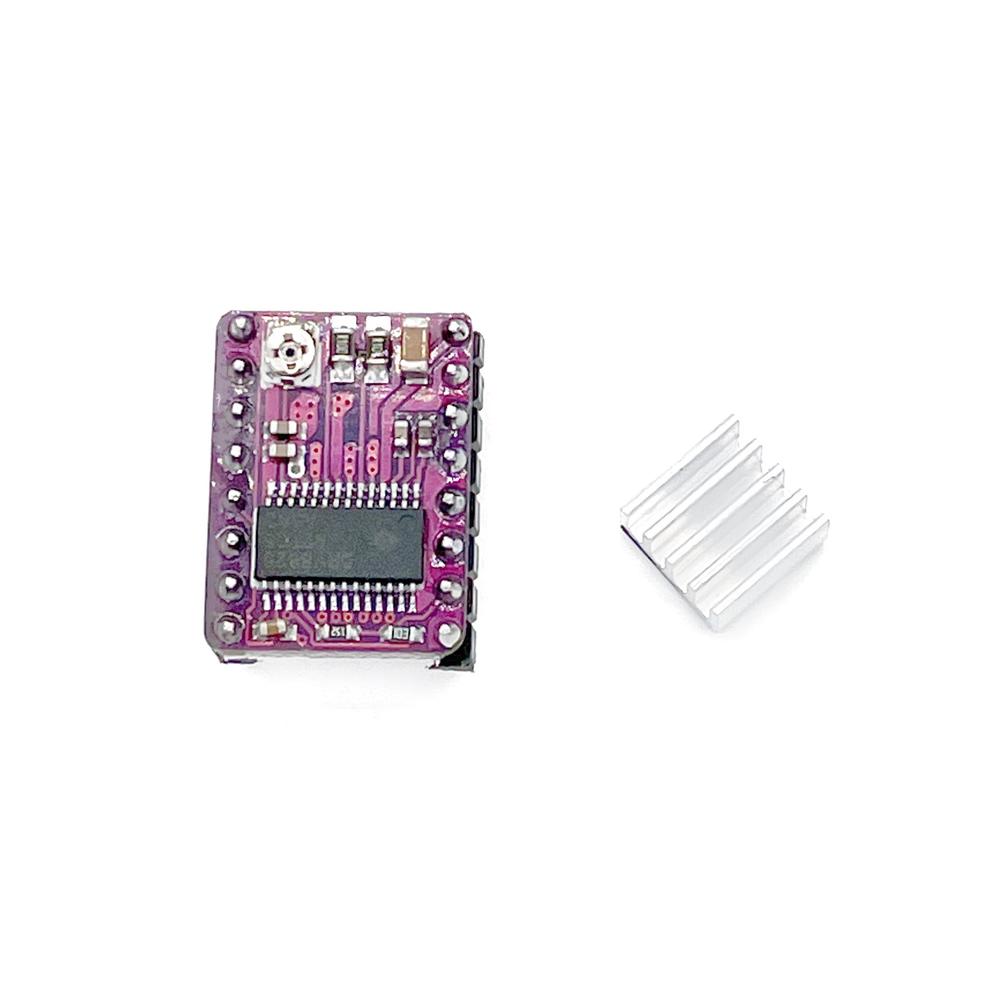 DRV8825 stepper motor driver module with soldered bases + heat sink ...