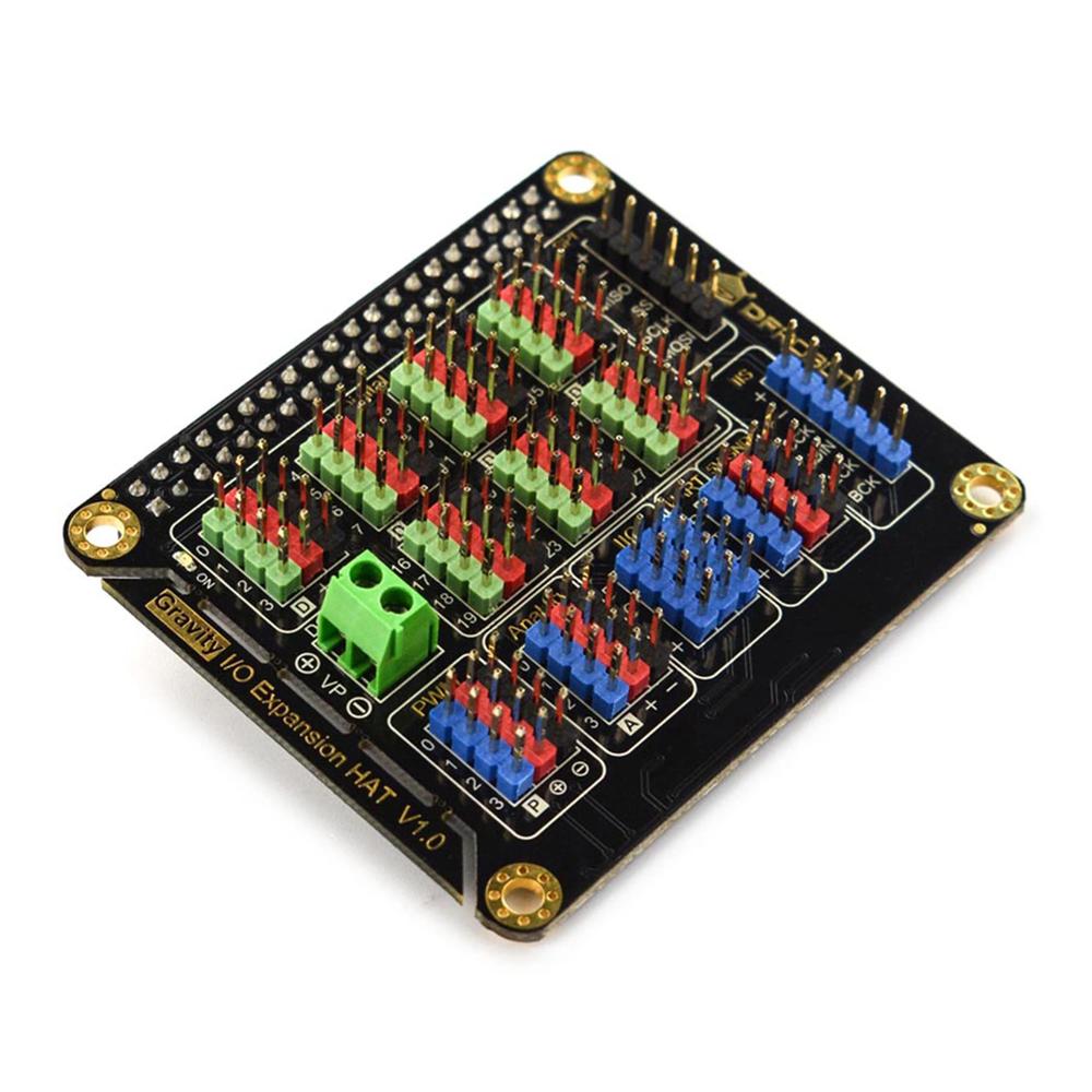 DFRobot IO-laajennus HAT Raspberry Pi 5:lle / 4B:lle / 3B+:lle - Opencircuit