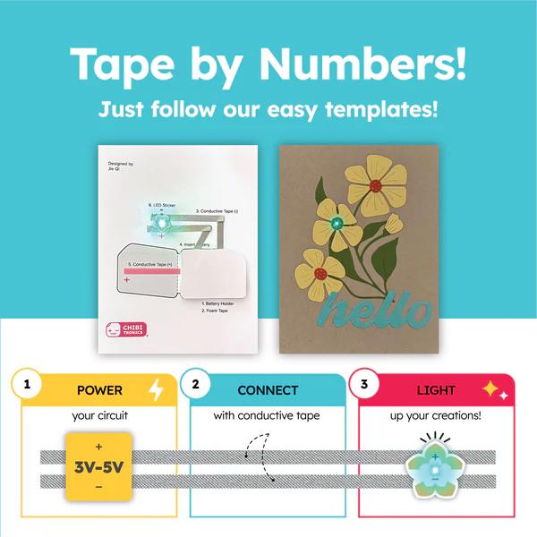Chibitronics Circuit Stickers Classroom Pack (valkoiset LEDit ...