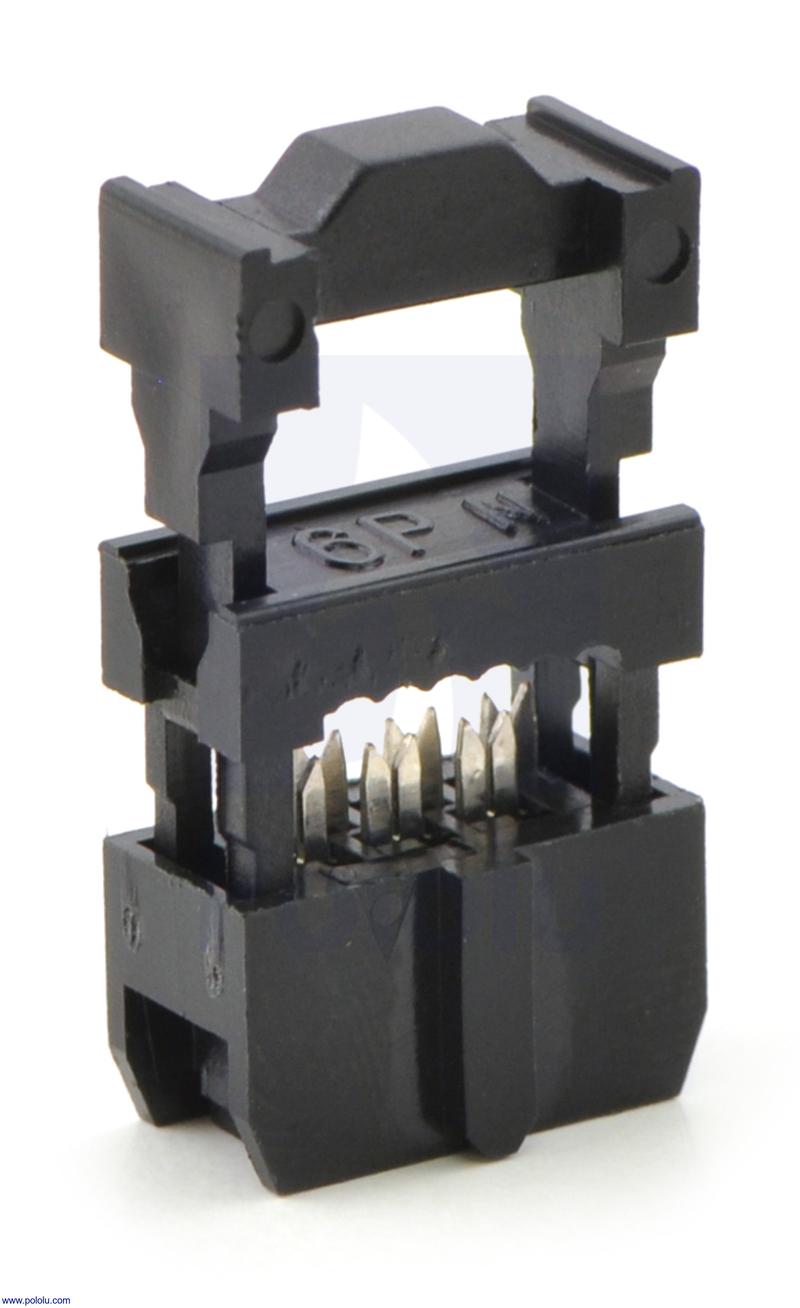 Pololu IDC- socket : 2x3-pins, 0,100" (2,54 mm) female - Opencircuit