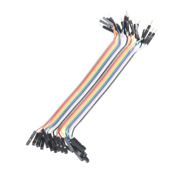Sparkfun Fios Jumper - Conectados 6" (M/F, pacote com 20) - Opencircuit
