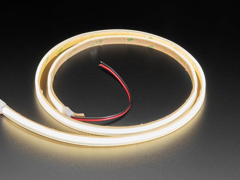 Adafruit Ultra Flexible 5V Natural White LED Strip - 320 LEDs per meter ...