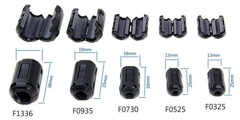 Opencircuit Ferrite clamp 13mm suppression filter