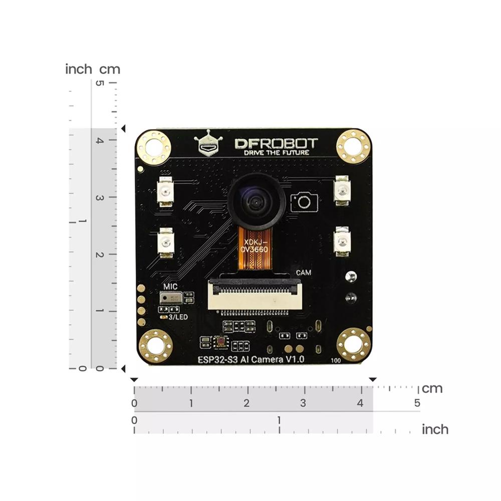 ESP32-S3 AI Camera Module (Edge Image Recognition, Night Vision ...