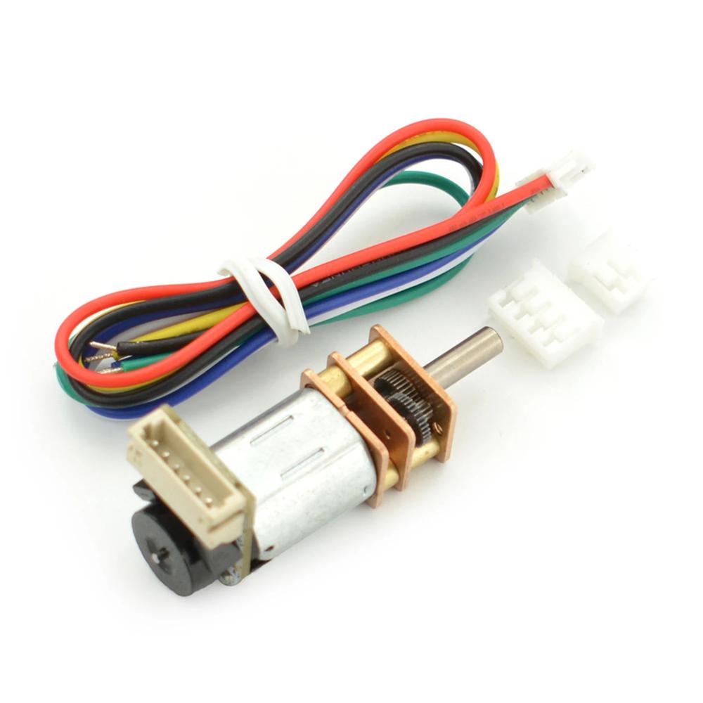 DFRobot Micro Metal Geared motor w/Encoder - 6V 105RPM 150:1 - Opencircuit