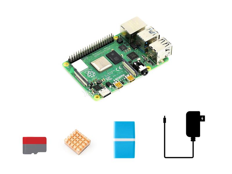 Waveshare Raspberry Pi 4 Model B Startpakket, Essentiële Onderdelen ...
