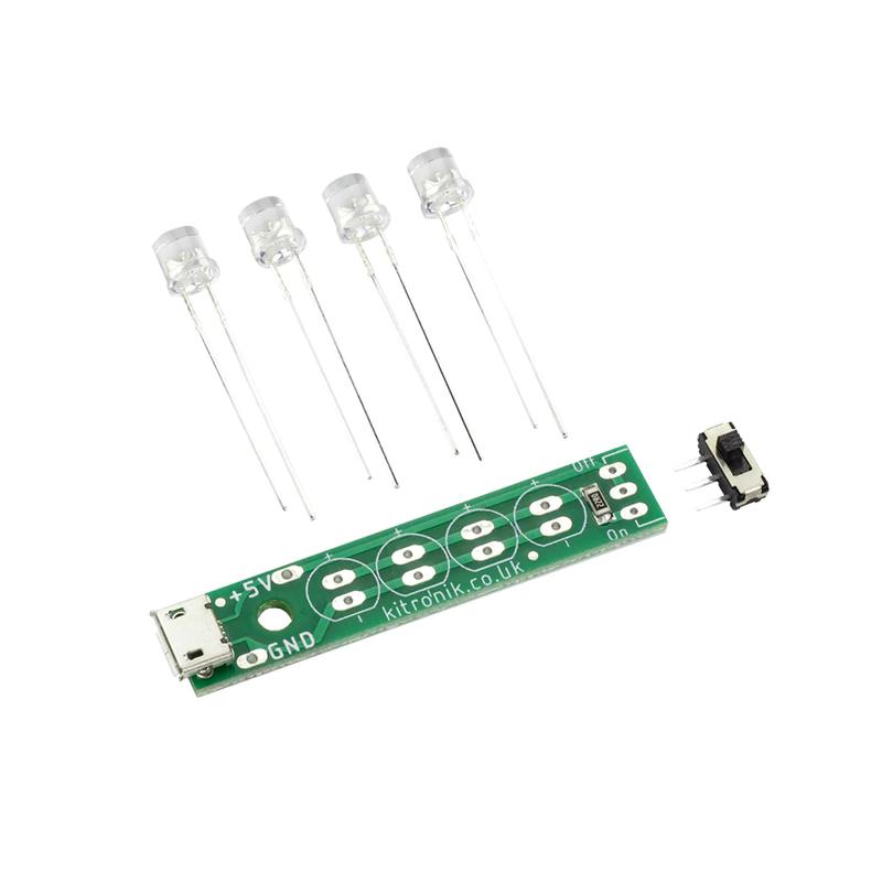 Kitronik USB LED Strip Kit with Power Switch - Opencircuit