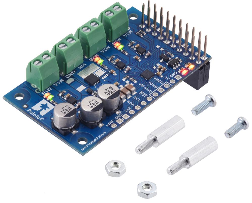 Pololu Motoron M3H550 drievoudige motorcontroller voor Raspberry Pi ...