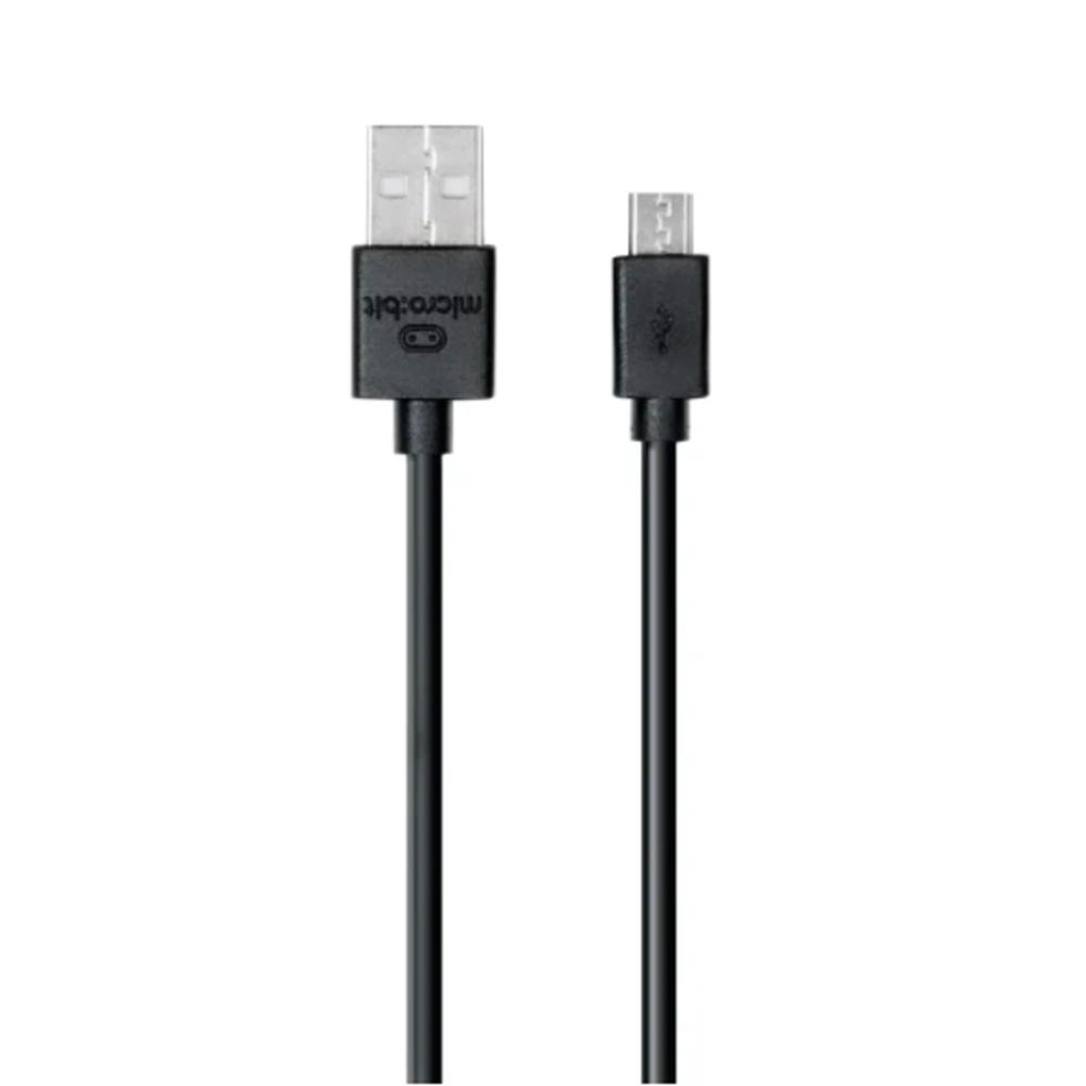 DFRobot USB A to Micro USB Cable (30cm Black) - Opencircuit