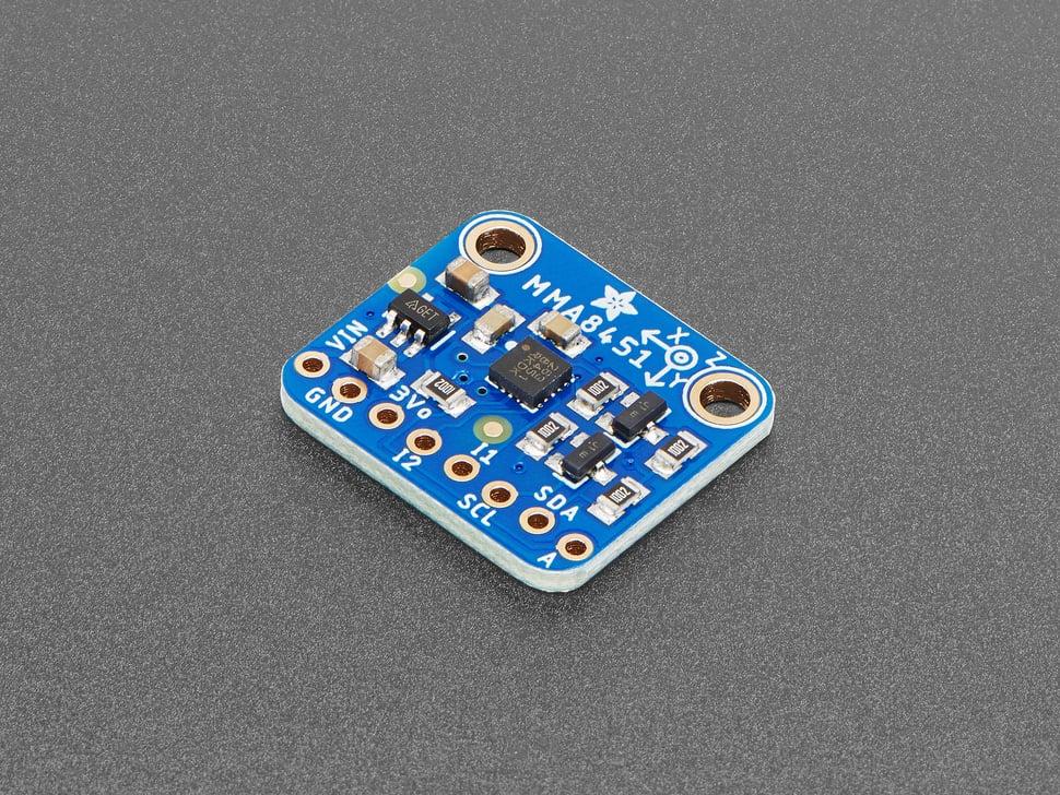 Accéléromètre triple axe Adafruit - ±2/4/8 g à 14 bits - MMA8451 ...