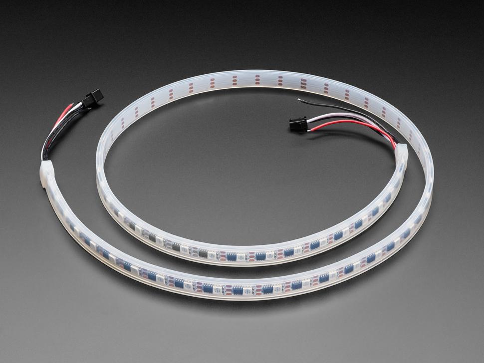 Adafruit High Density NeoPixel UV LED Strip met 60 LED's per meter - Opencircuit
