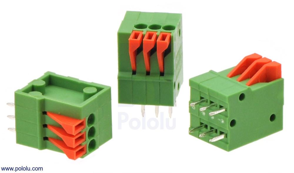 Terminal 3-Pin, 2.54mm, Boveningang - 3 stuks - Opencircuit