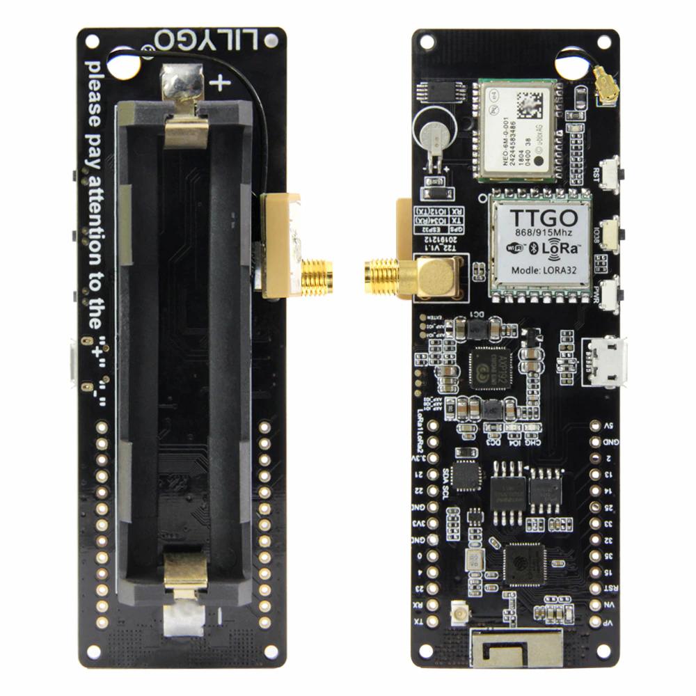 LilyGO TTGO T-Beam - LoRa 868MHz - GPS NEO-6M - ESP32 - 18650 Support ...