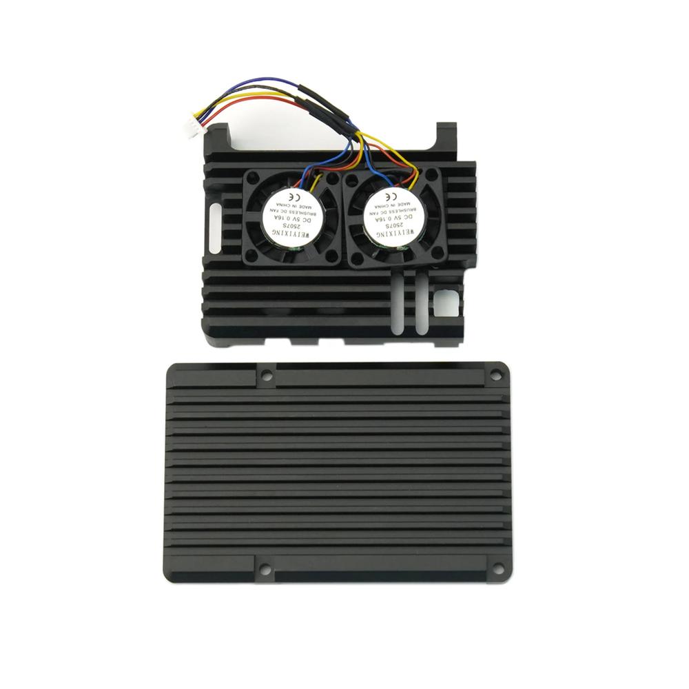 DFRobot Dual Fans Metal Case for Raspberry Pi 5 Single Board Computer ...
