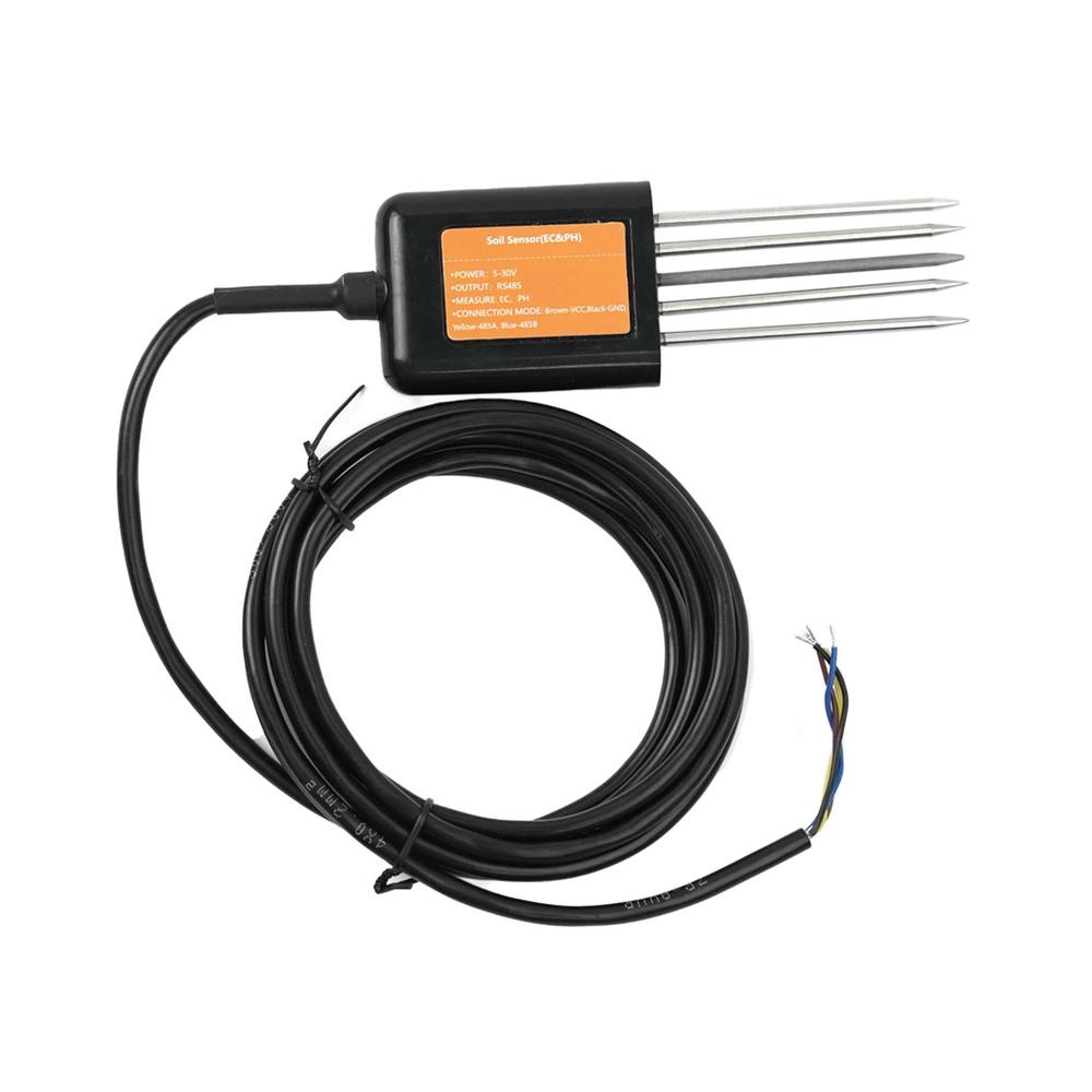 DFRobot MODBUS-RTU RS485 Bodem-EC- en pH-meetsensor (IP68, 5-30V ...