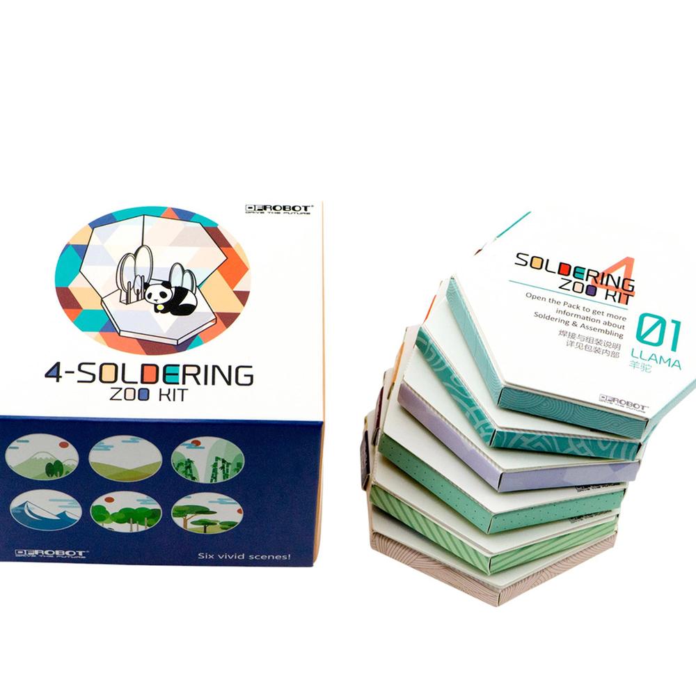 DFRobot 4-Soldering Zoo Animal Kit - Opencircuit