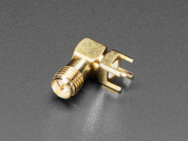 Adafruit Right Angle RP-SMA Thru Hole RF Connector - Opencircuit