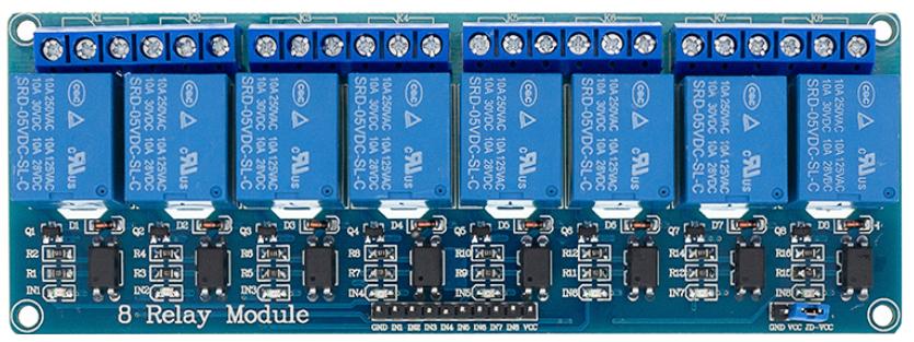 Opencircuit 5V Relay module 8 channels