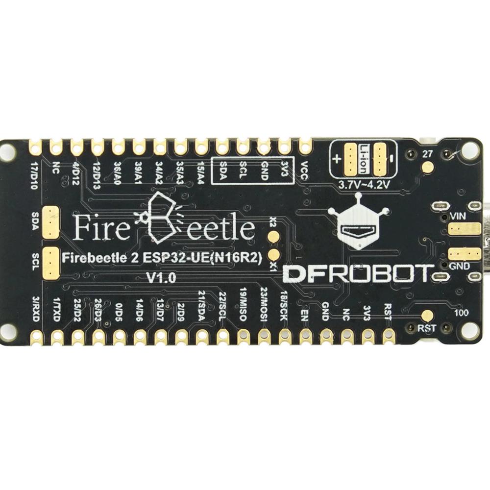 FireBeetle 2 ESP32-UE (N16R2) IoT Microcontroller (16MB / 2MB PS, Supports Ext Antenna, Wi-Fi ...